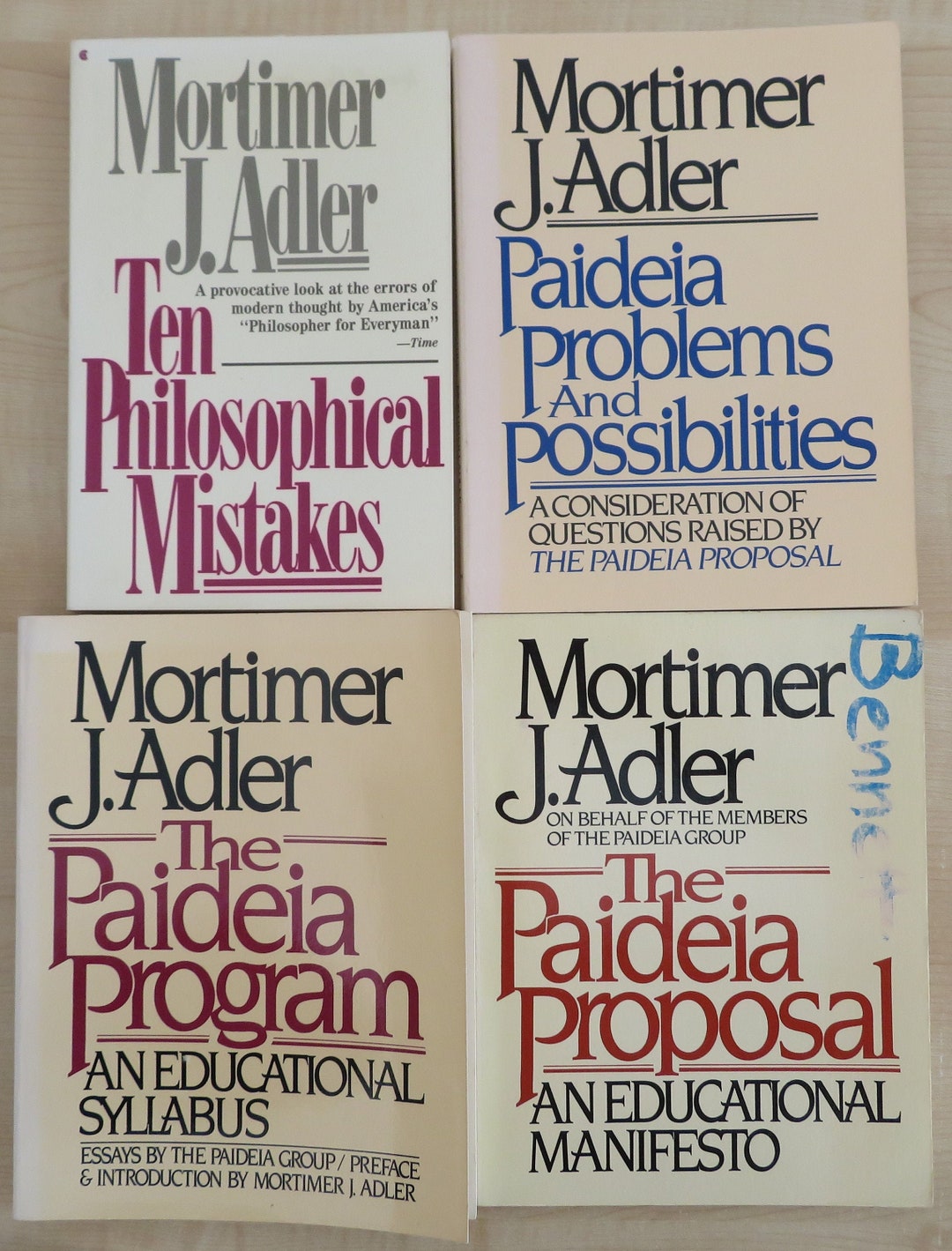 4 Classic Mortimer Adler Texts on the Paideia Proposal for - Etsy