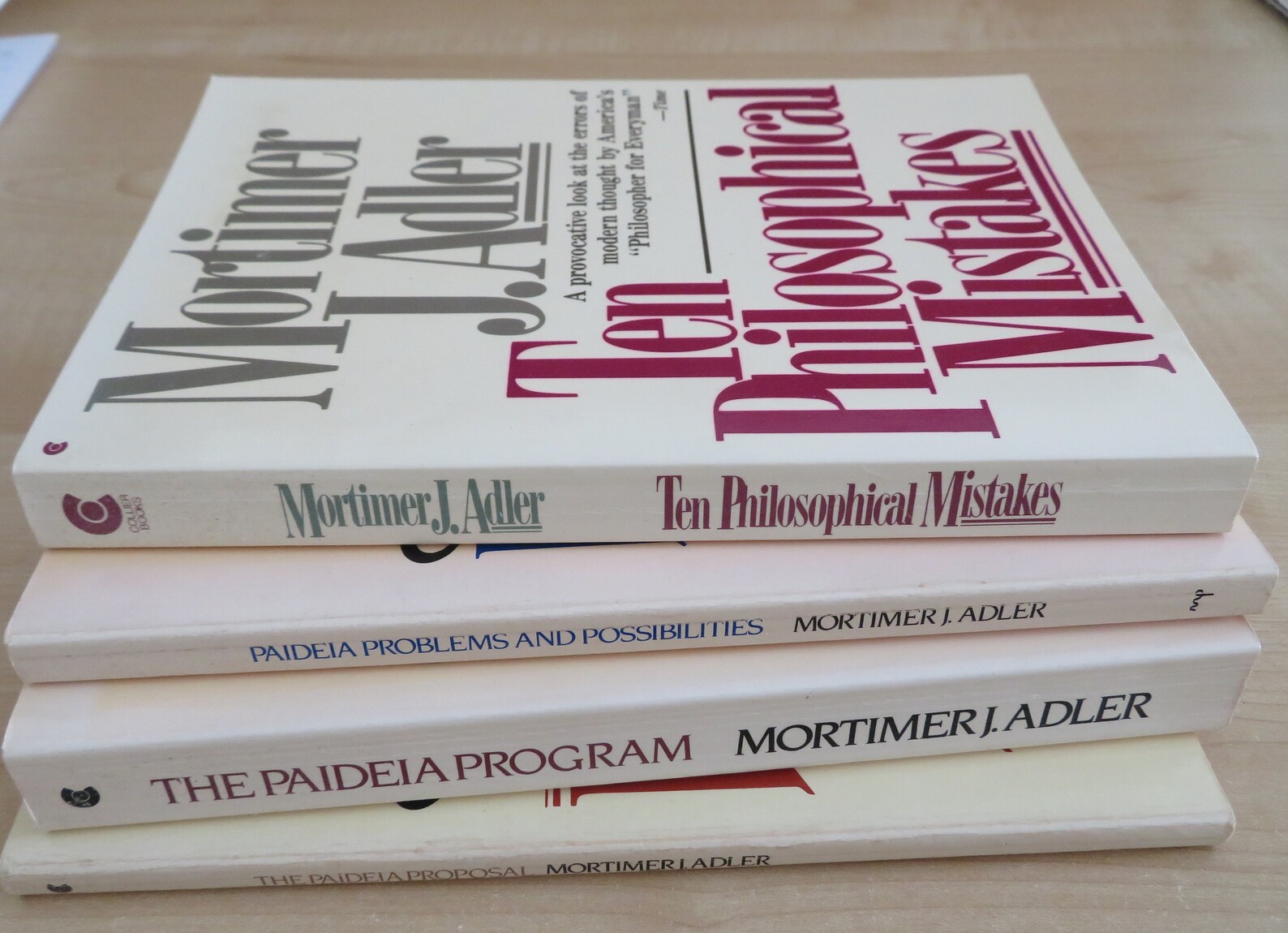 4 Classic Mortimer Adler Texts on the Paideia Proposal for - Etsy