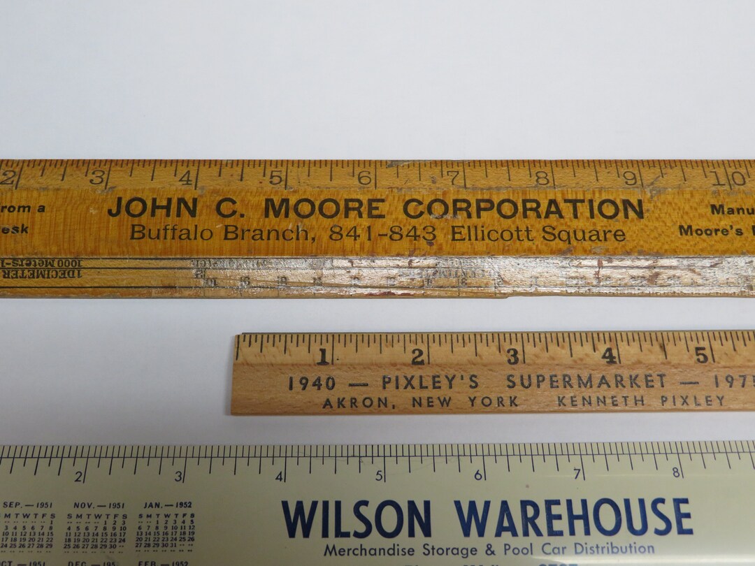 Three Vintage Rulers From Buffalo NY Companies - Etsy