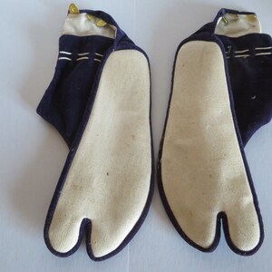 Japanese Tabi Slippers Split Toe, Vintage - Etsy