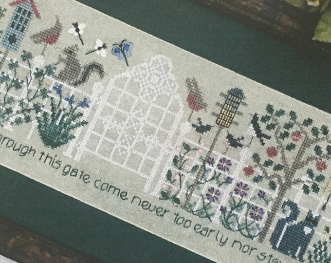 THE DRAWN THREAD "the Garden Gate" Counted Cross Stitch Pattern~garden ...