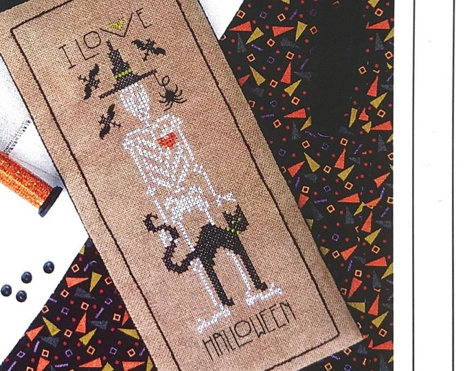 THE DRAWN THREAD "i Love Halloween" Counted Cross Stitch Pattern ...