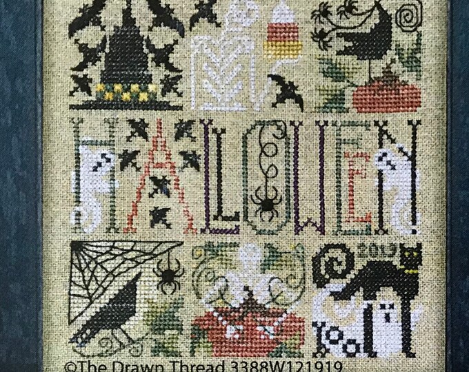 THE DRAWN THREAD "little Bits of Halloween" Counted Cross Stitch ...