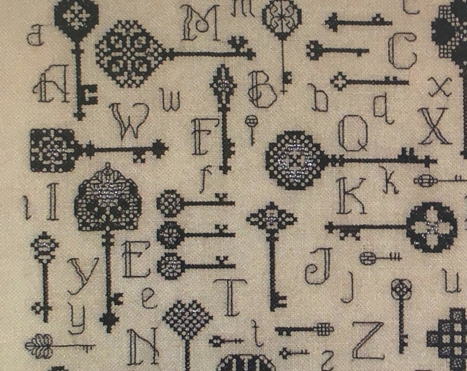 ROSEWOOD MANOR keys to the Kingdom Counted Cross - Etsy