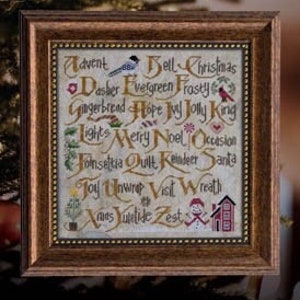 COTTAGE GARDEN SAMPLINGS "christmas Sampler 2" Counted Cross Stitch ...