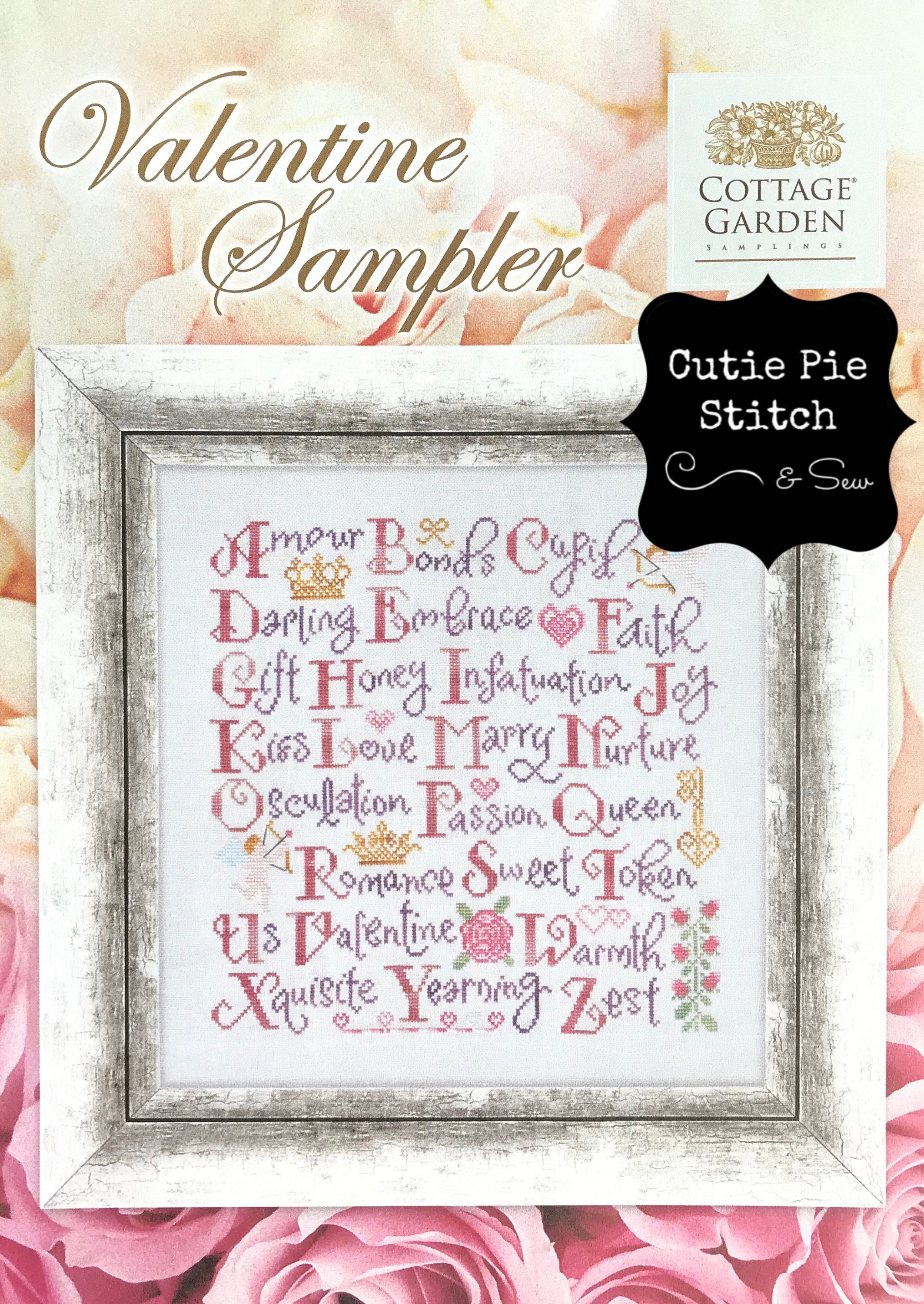COTTAGE GARDEN SAMPLINGS Valentine Sampler Counted | Etsy