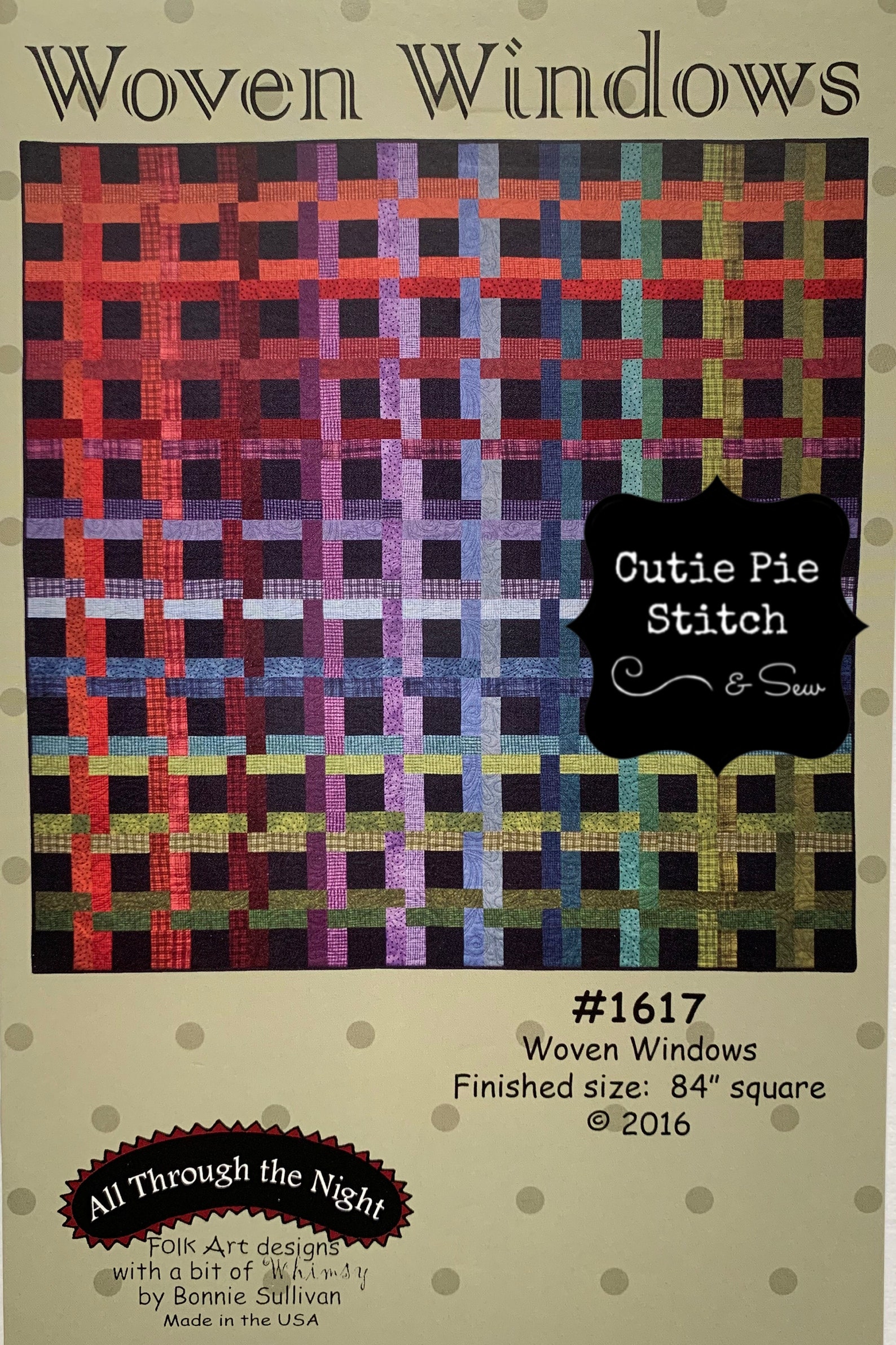 BONNIE SULLIVAN woven Windows Quilt Pattern by | Etsy