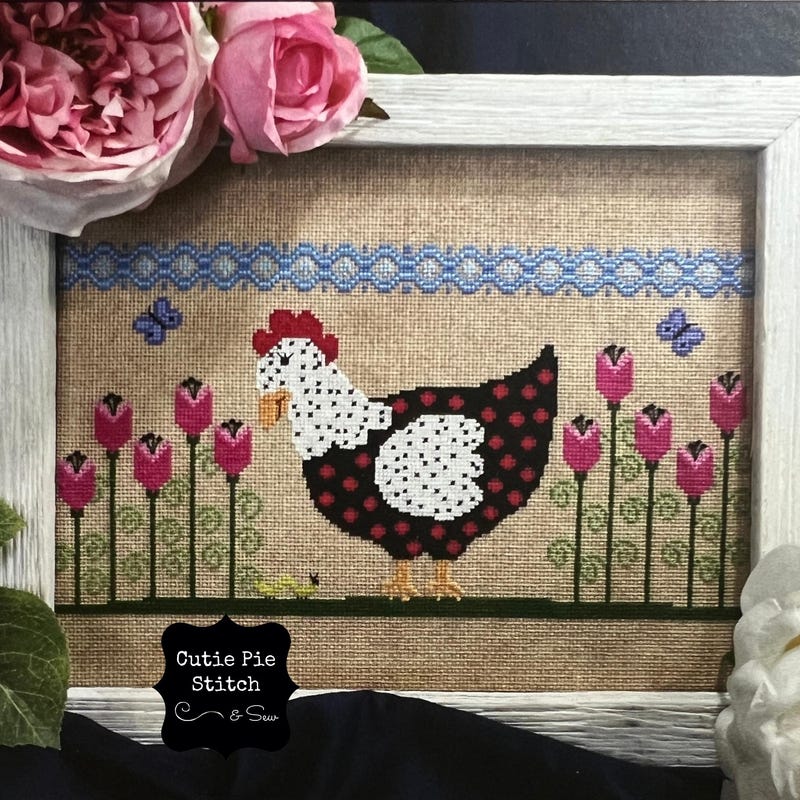 Chicken Cross Stitch - Etsy