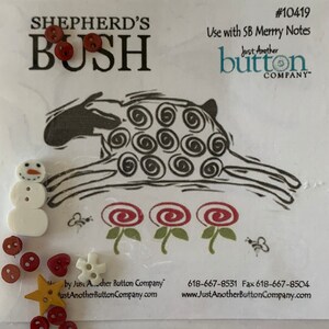 SHEPHERD'S BUSH merry Notes With Buttons Counted Cross Stitch Pattern ...