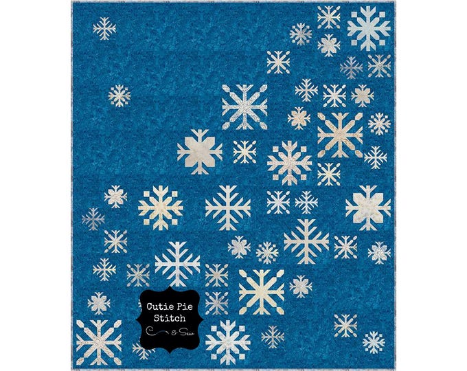 BLUEBIRD PATTERNS "cozy up Quilt" Snowflake Quilt Pattern by Riley ...