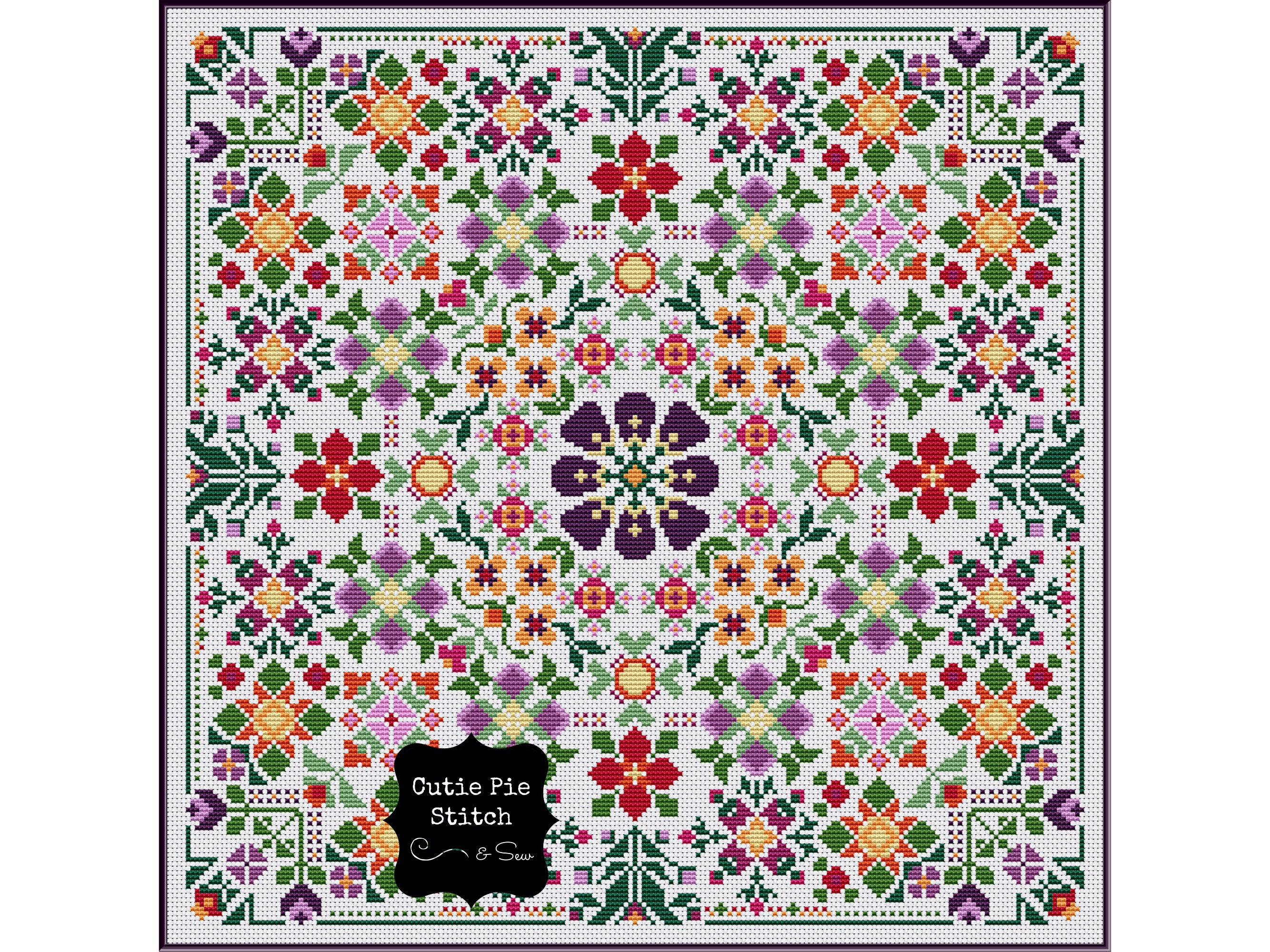 CAROLYN MANNING DESIGNS "summer Waltz" Counted Cross Stitch Pattern~quilt Block Cross Stitch ...