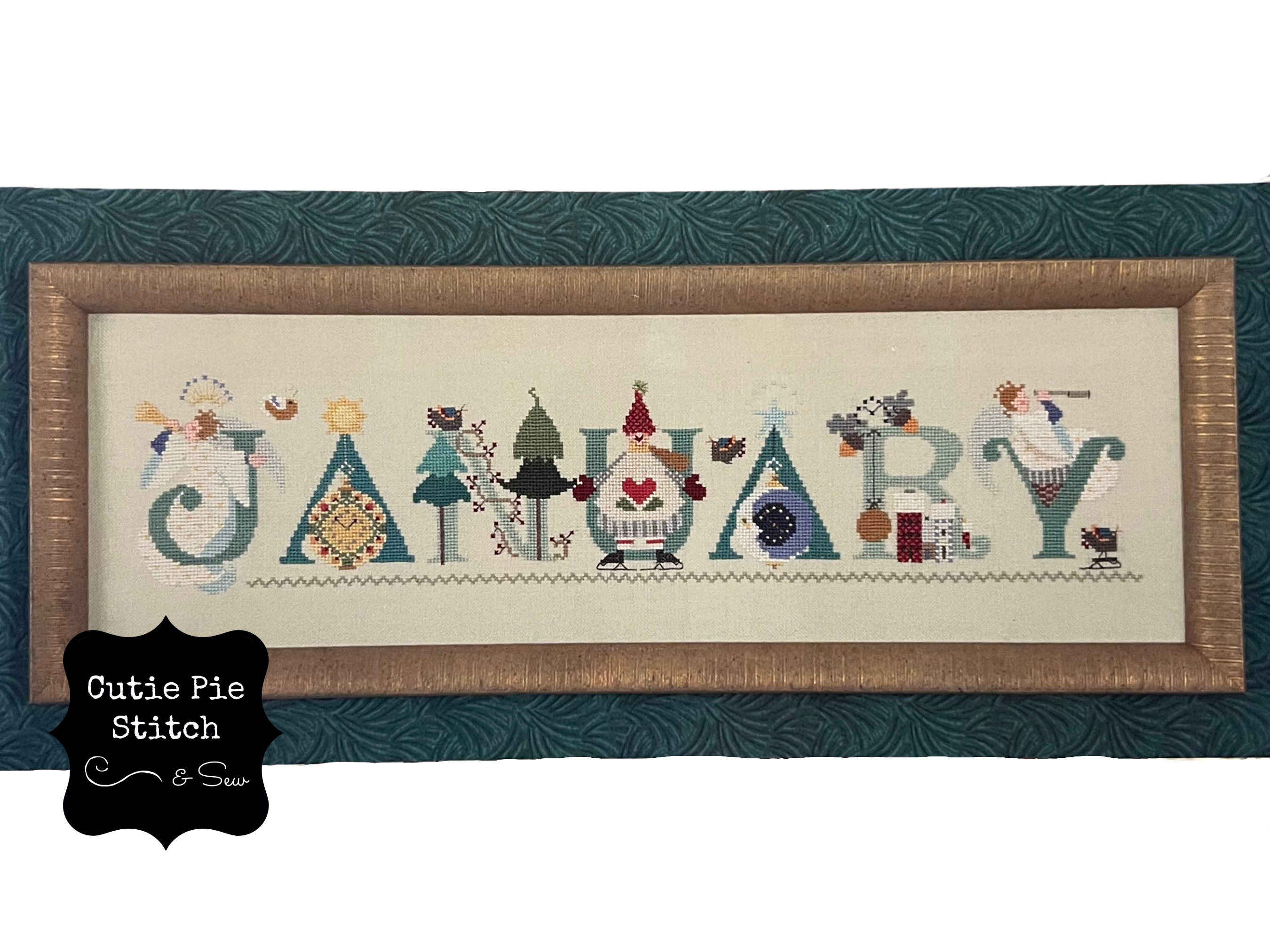 CRICKET COLLECTION january Counted Cross Stitch - Etsy