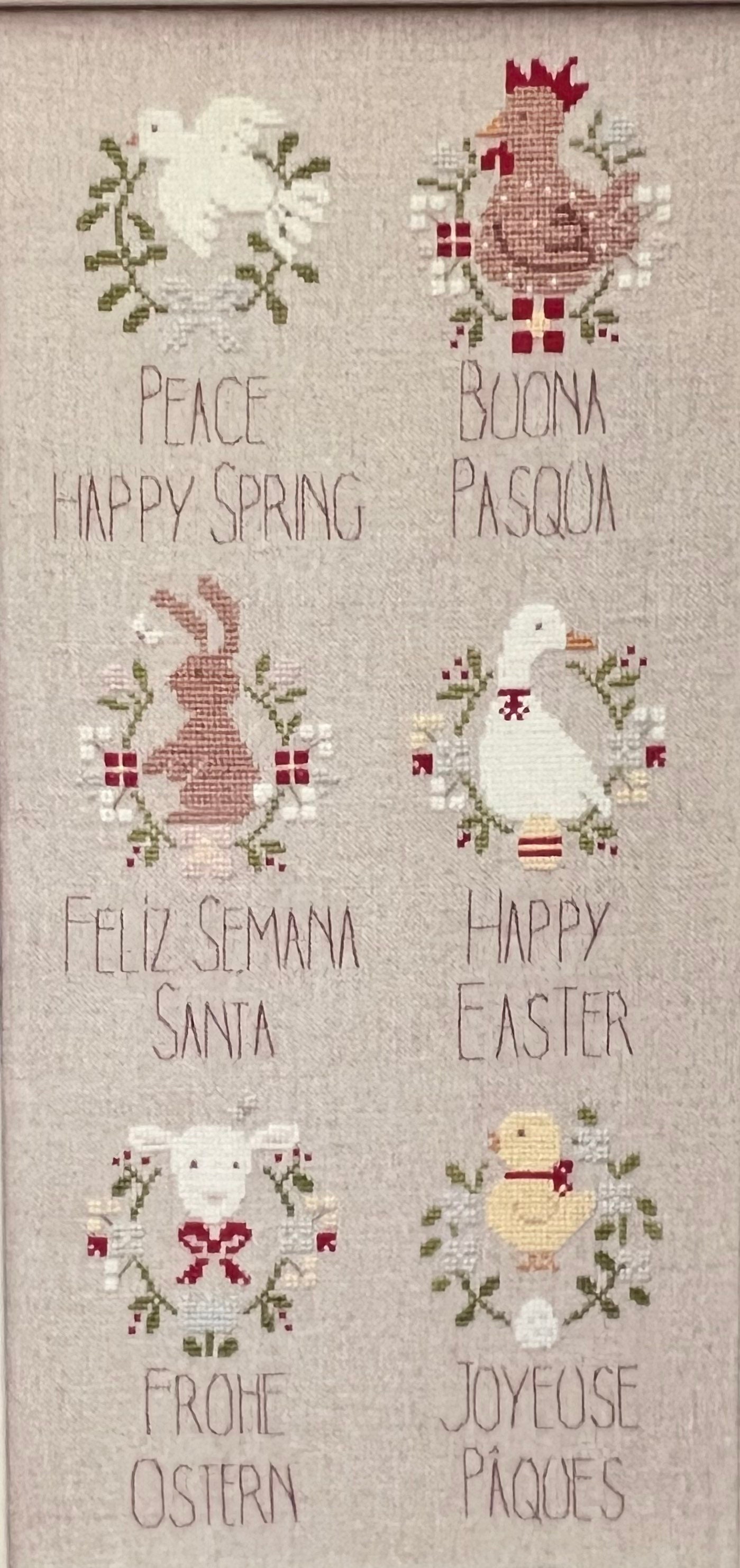 CLEARANCE MADAME CHANTILLY "spring Animals" Counted Cross Stitch ...