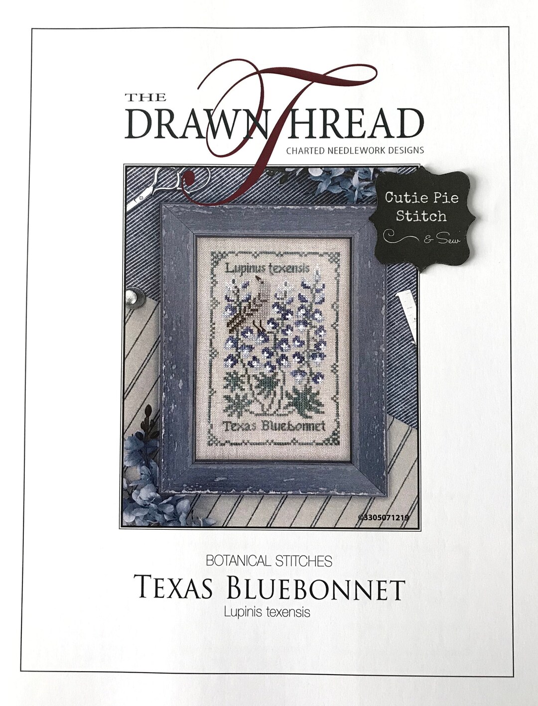 THE DRAWN THREAD texas Bluebonnet Counted Cross Stitch ...