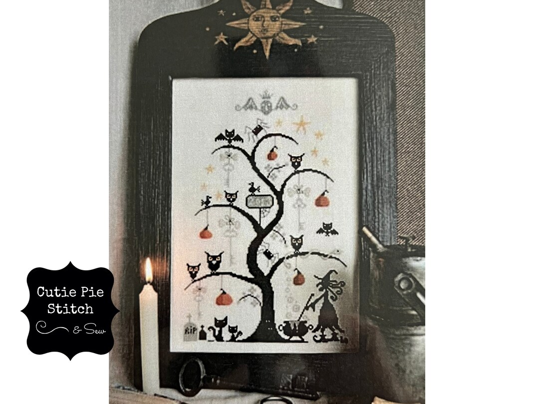 BARBARA ANA DESIGNS o Halloween Tree Counted Cross Stitch ...