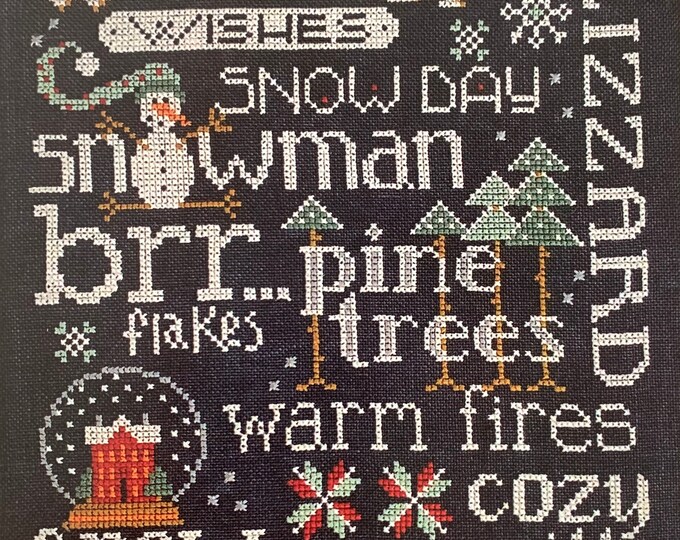 HANDS ON DESIGN let's Talk Winter Counted Cross Stitch Patternwinter ...