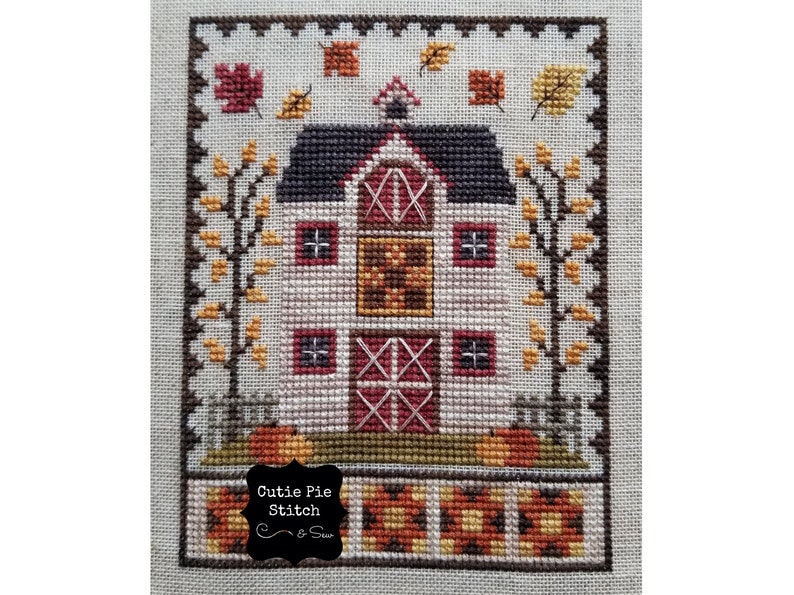 WAXING MOON DESIGNS "autumn Barn Trio" Counted Cross Stitch Pattern ...