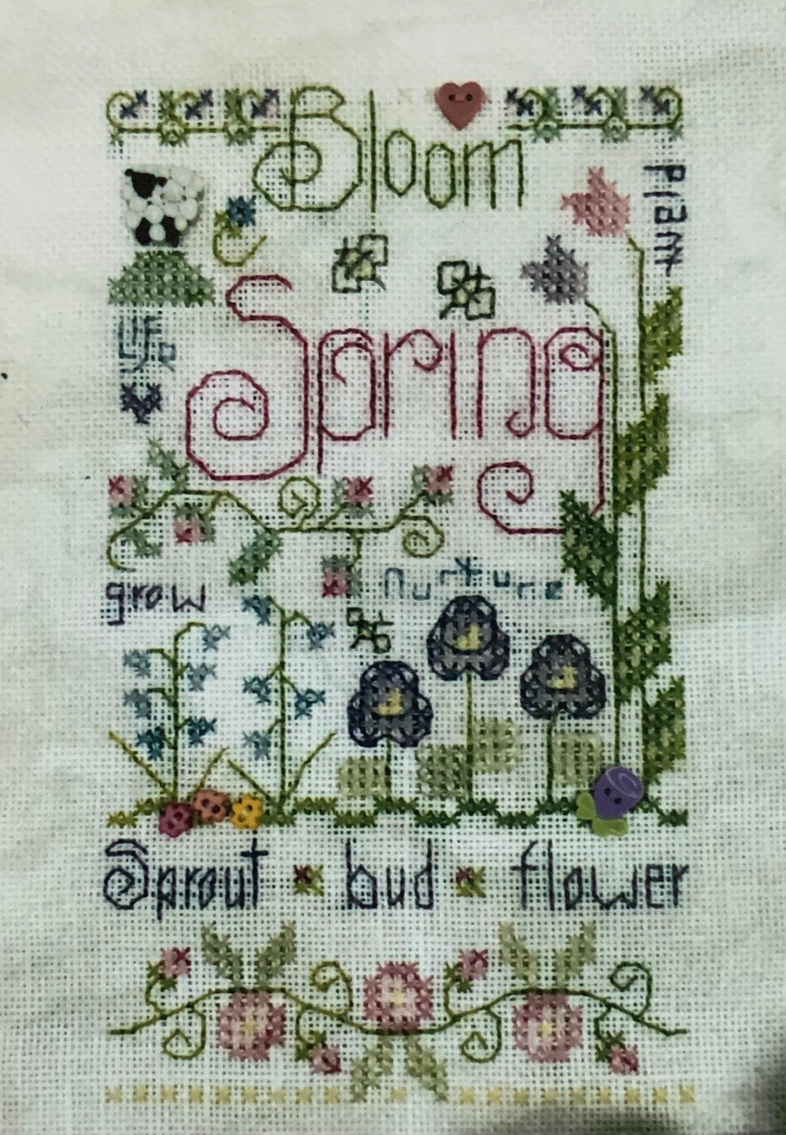 SHEPHERD'S BUSH spring Notes With Buttons - Etsy