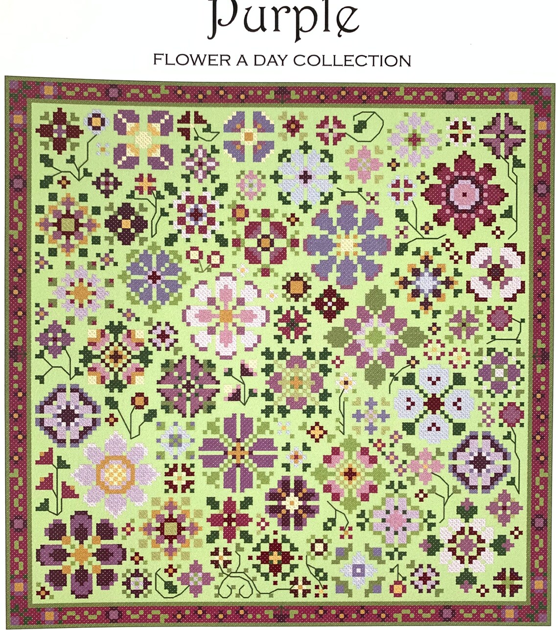 CAROLYN MANNING DESIGNS purple Flower a Day | Etsy