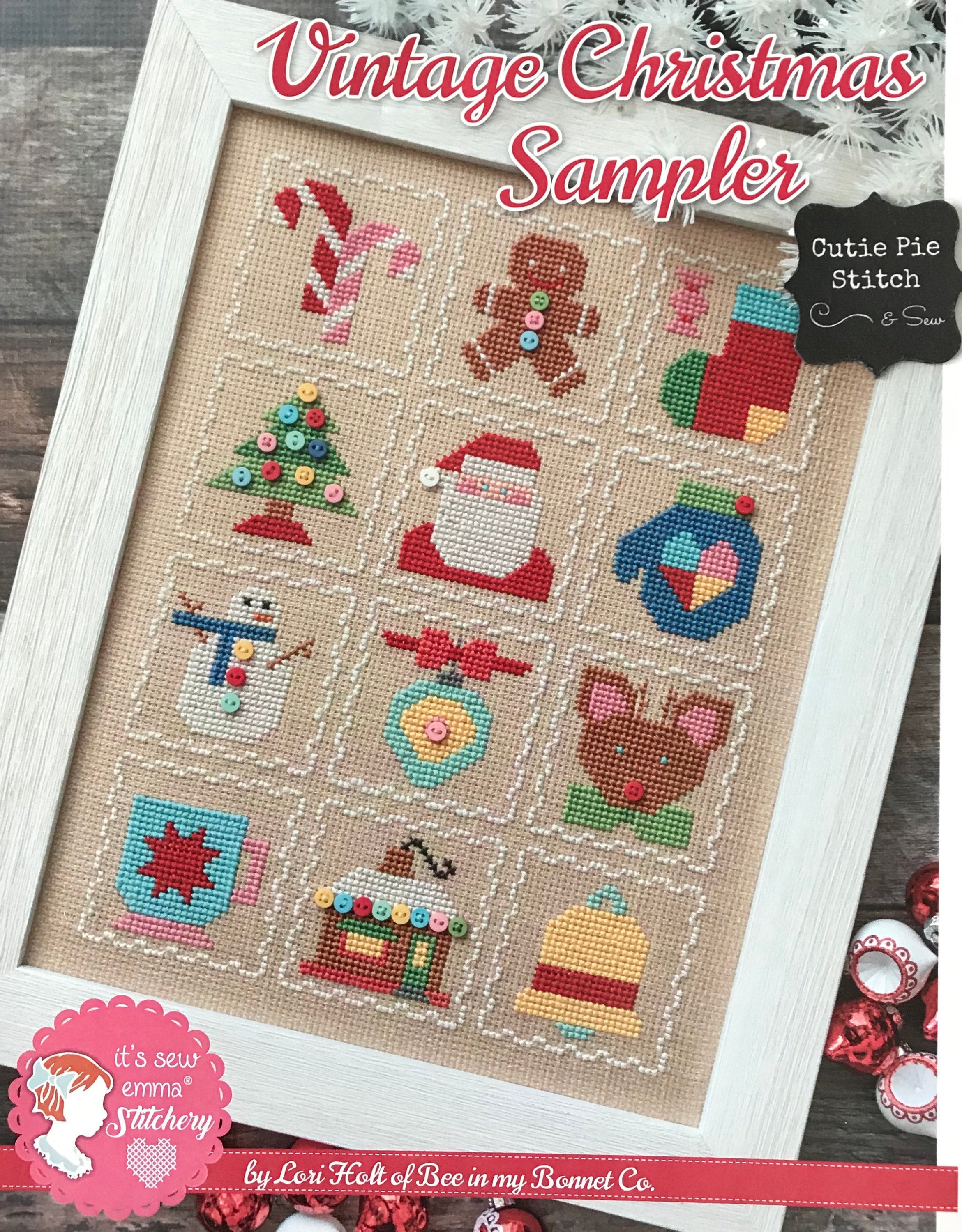 ITS SEW EMMA "vintage Christmas" Counted Cross Stitch Pattern by Lori ...