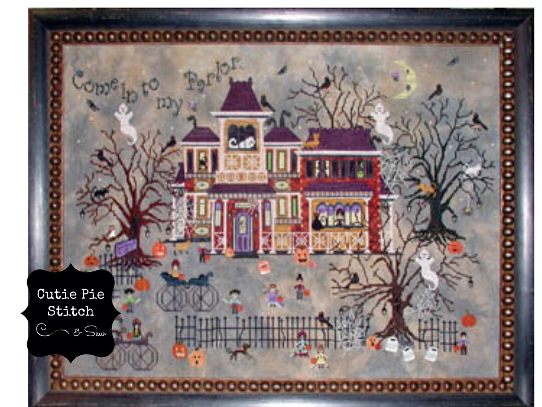 PRAISEWORTHY STITCHES "widow Black's B & B" Counted Cross Stitch ...