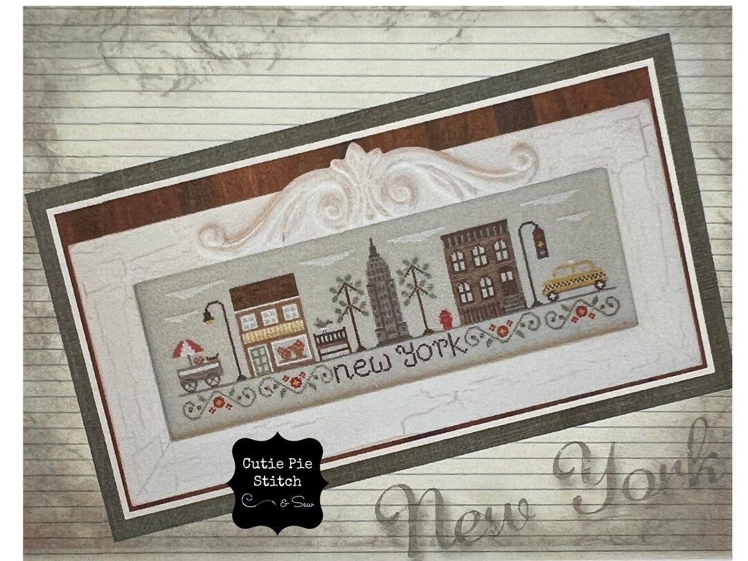 COUNTRY COTTAGE NEEDLEWORKS "afternoon in New York" Counted Cross ...