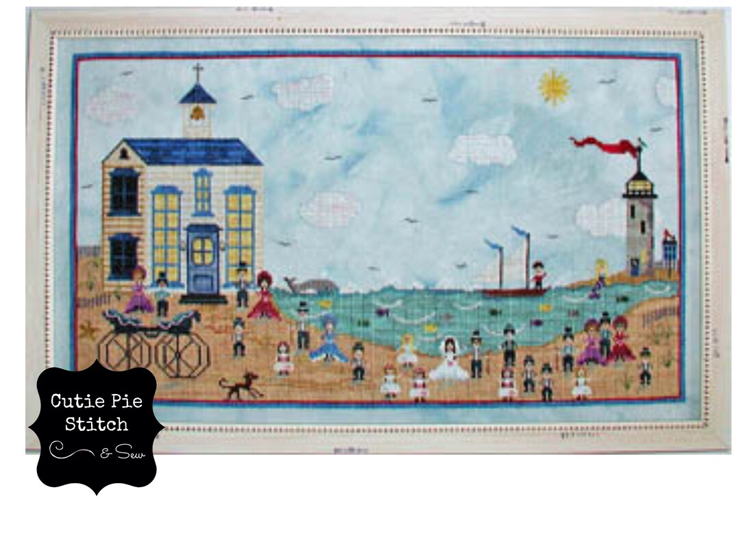 CLEARANCE PRAISEWORTHY STITCHES "wedding at Mermaid's Cove" Counted ...