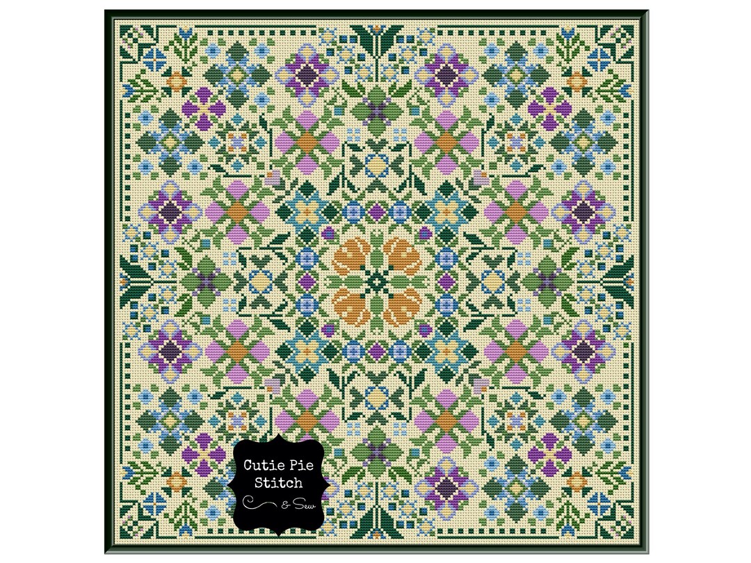CLEARANCE CAROLYN MANNING "spring Waltz" Counted Cross Stitch Pattern ...