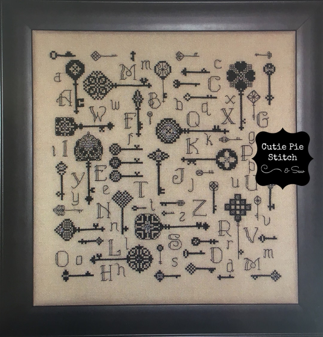 ROSEWOOD MANOR "keys to the Kingdom" Counted Cross Stitch Pattern~key ...