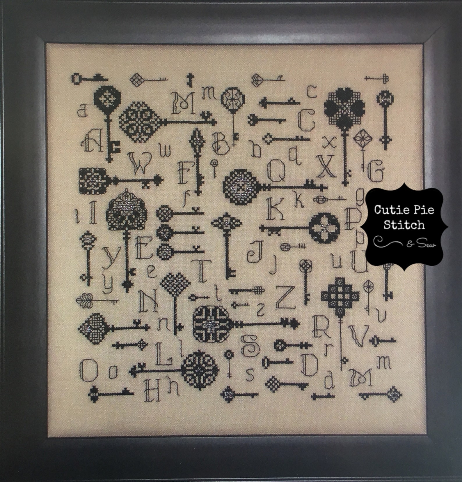 ROSEWOOD MANOR keys to the Kingdom Counted Cross | Etsy