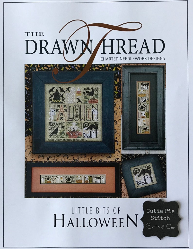 THE DRAWN THREAD little Bits of Halloween Counted - Etsy
