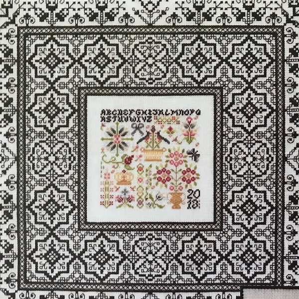 Traditional Blackwork Embroidery Pattern - Etsy