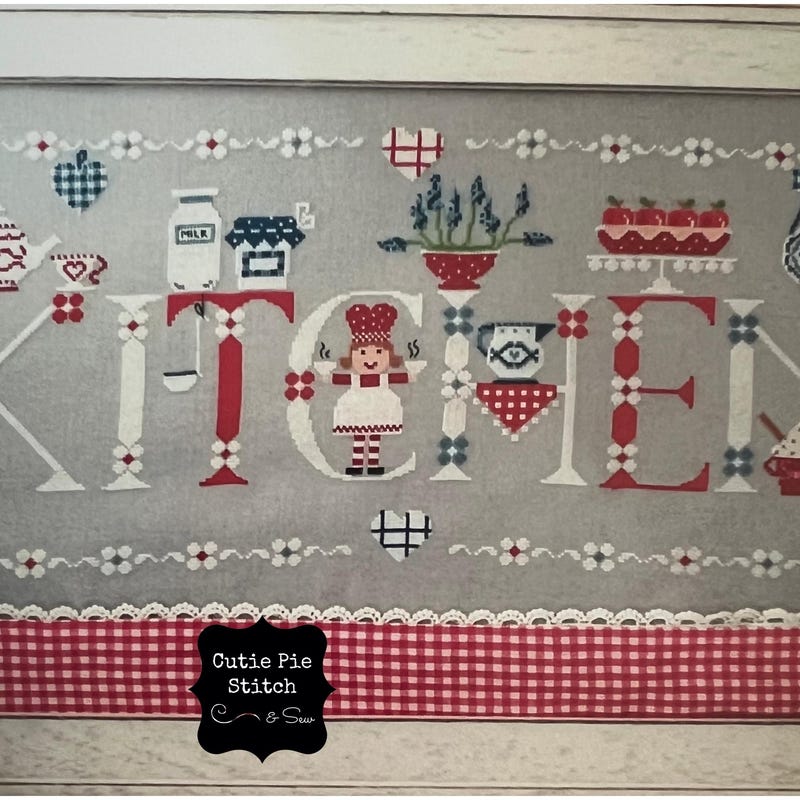 Kitchen Cross Stitch - Etsy