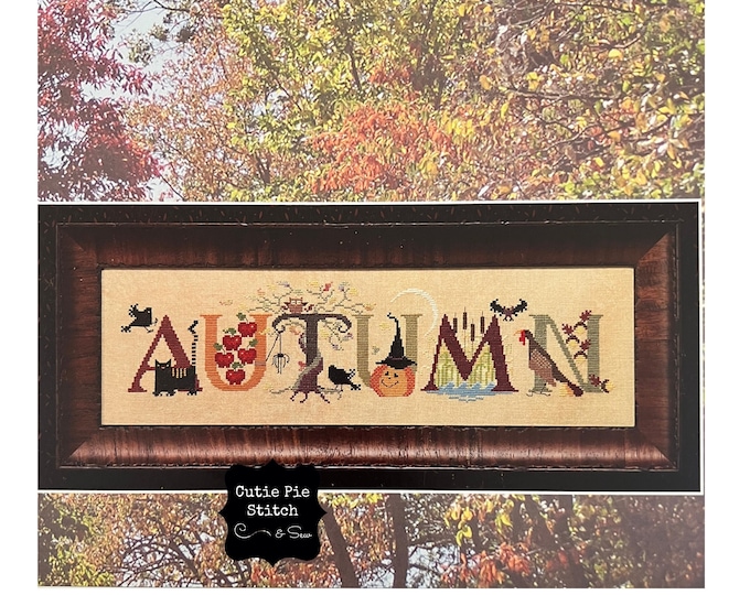 CRICKET COLLECTION "autumn" Counted Cross Stitch Pattern~autumn Cross ...