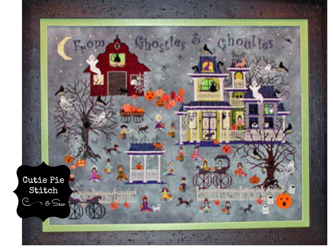 PRAISEWORTHY STITCHES "bump N D'knight Farm" Counted Cross Stitch ...