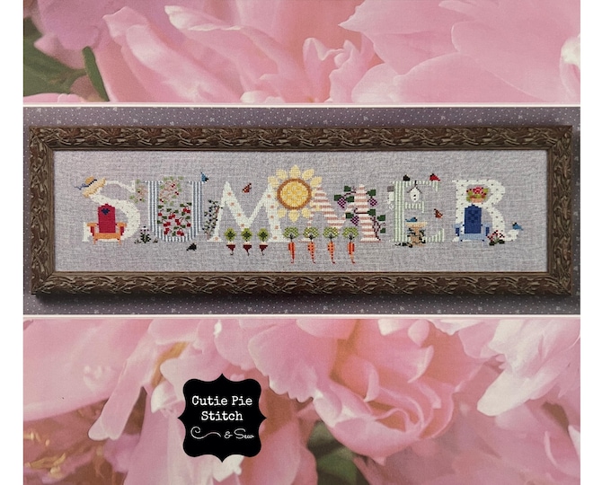 CRICKET COLLECTION "summer" Counted Cross Stitch Pattern~summer Cross ...