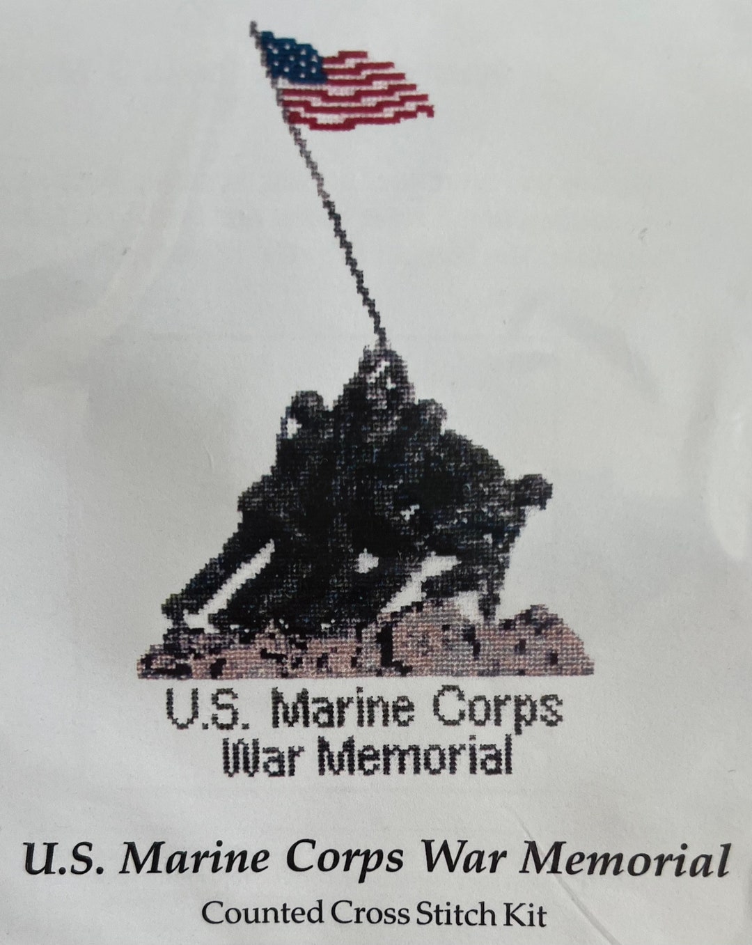 POSY COLLECTION "u.s. Marine Corps War Memorial" Counted Cross Stitch ...