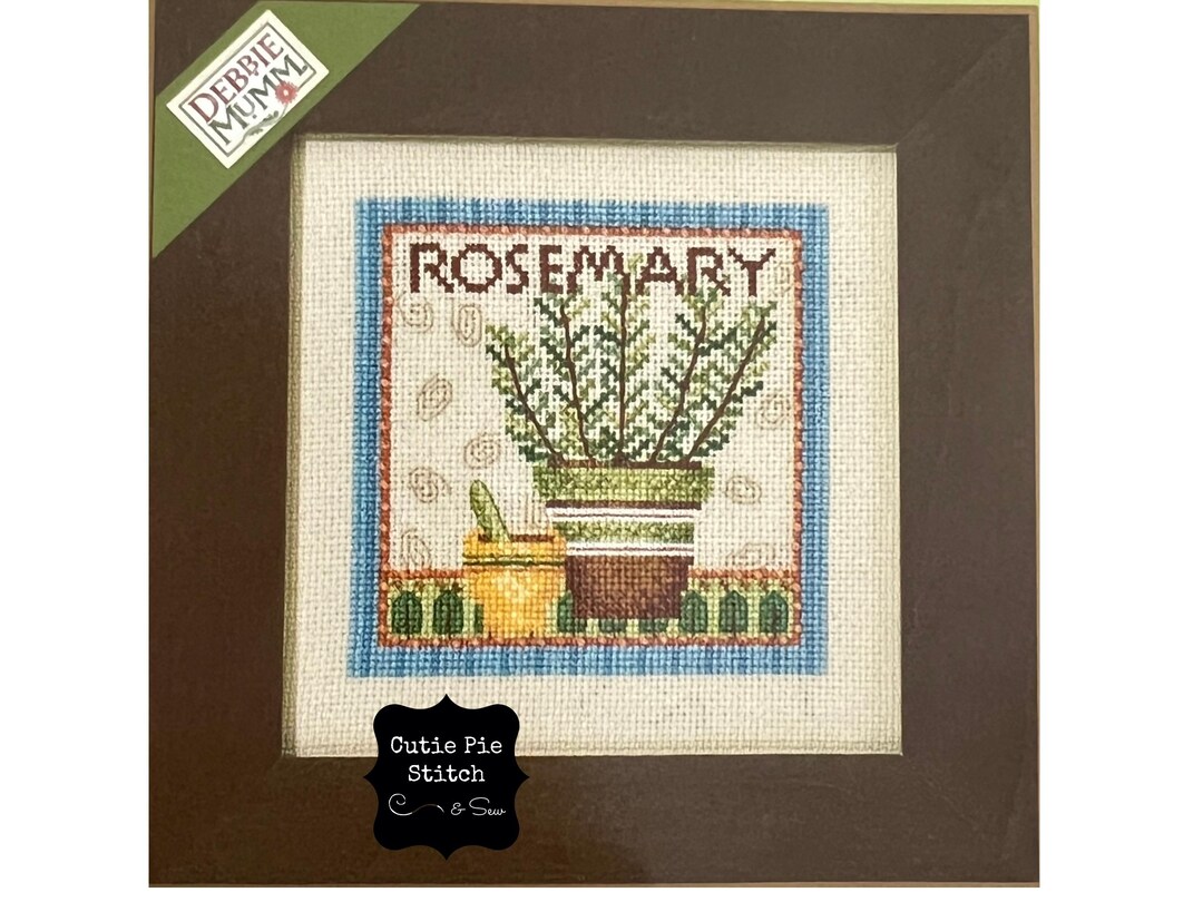 MILL HILL "rosemary" Beaded Counted Cross Stitch Kit~herb Beaded Cross ...