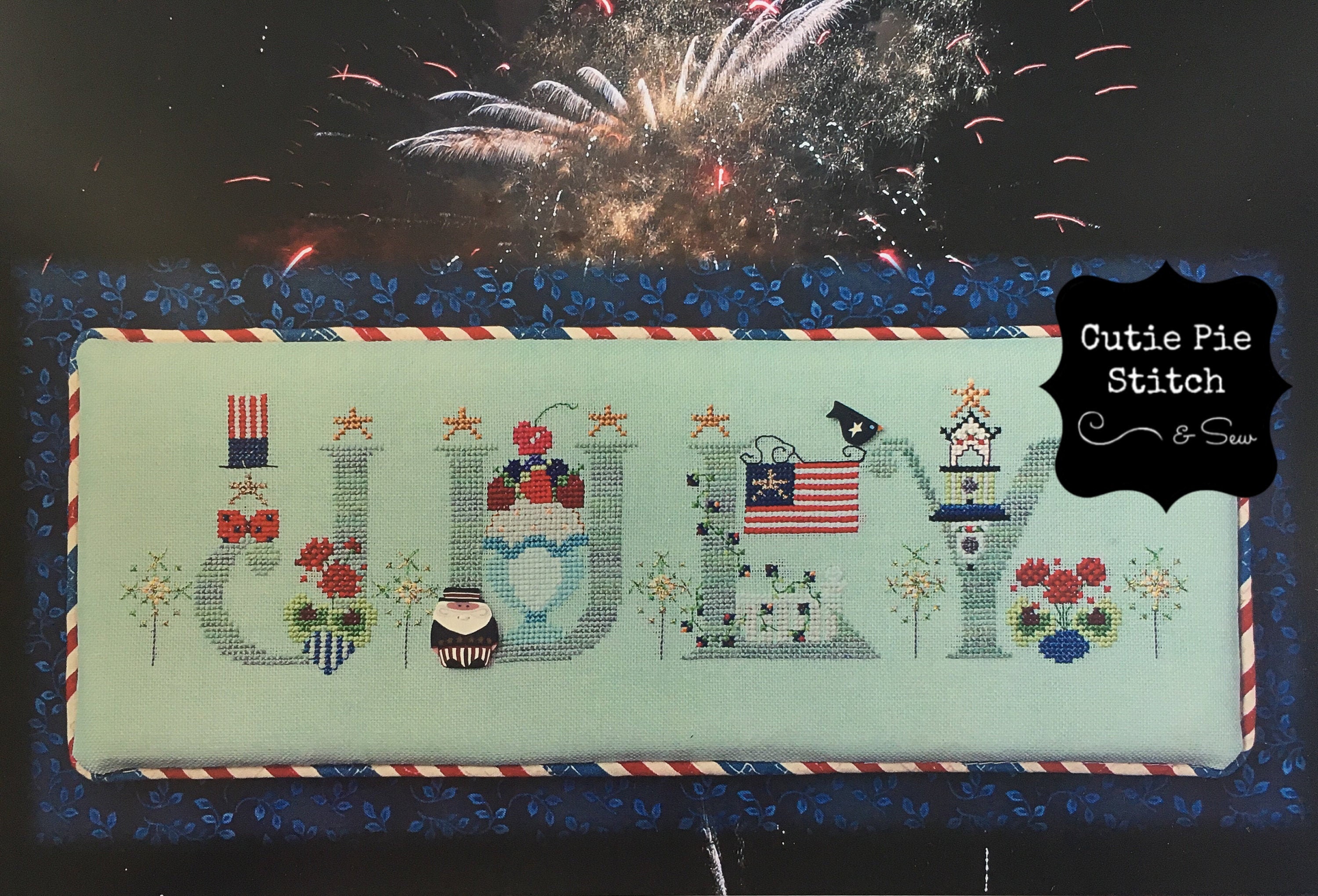 CRICKET COLLECTION july Counted Cross Stitch | Etsy