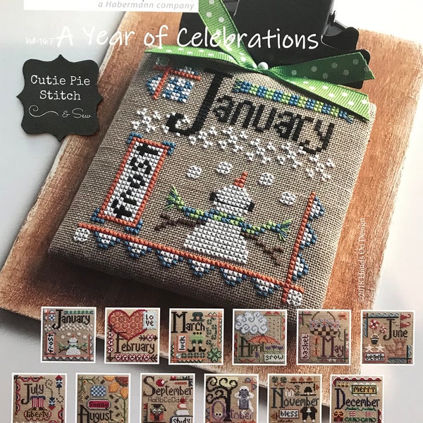 Cross Stitch Month Calendar - Etsy