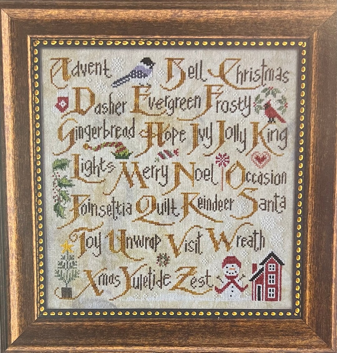 COTTAGE GARDEN SAMPLINGS christmas Sampler 2 Counted Cross Stitch ...