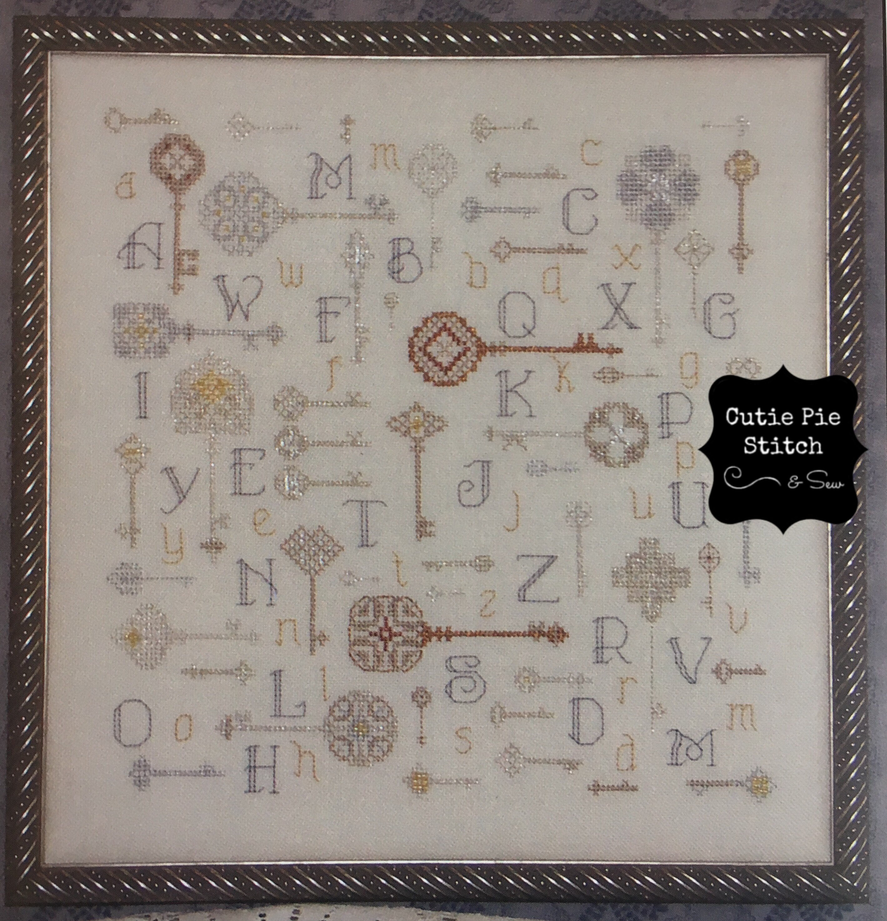 ROSEWOOD MANOR keys to the Kingdom Counted Cross | Etsy