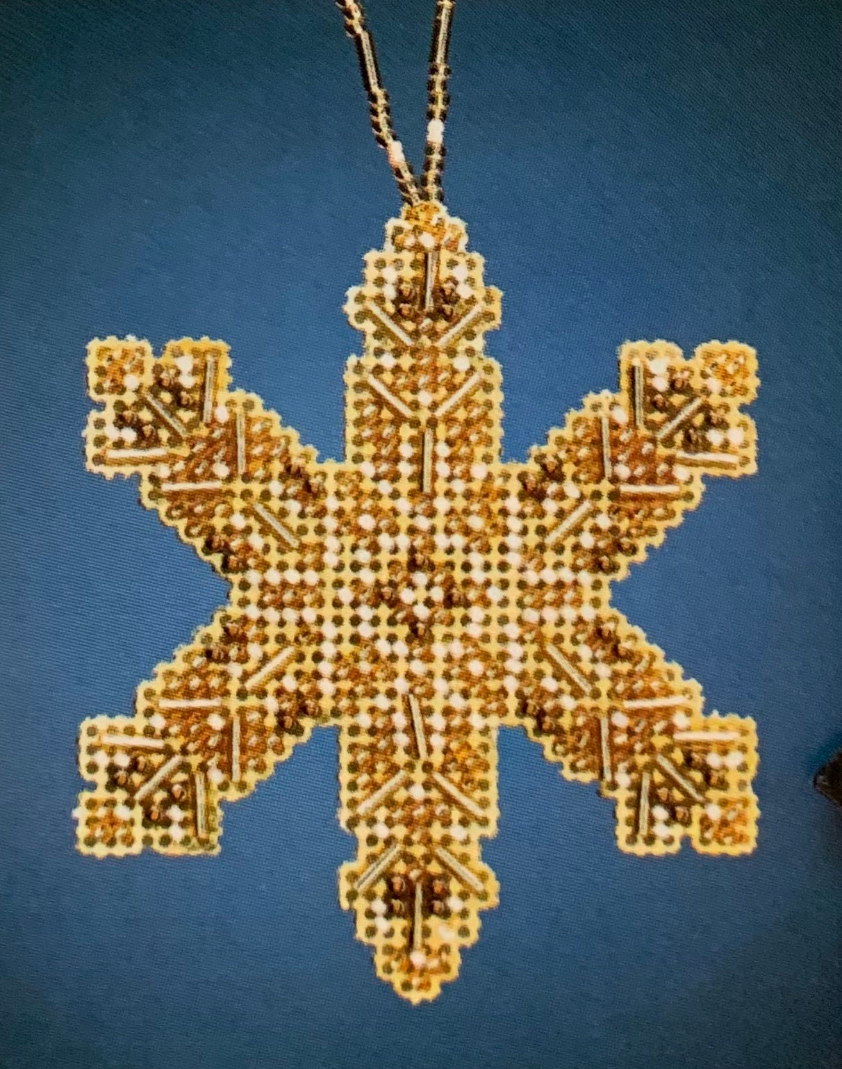 MILL HILL Victorian Snowflake Beaded Counted Cross | Etsy