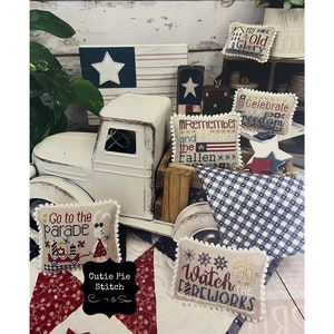 PRIMROSE COTTAGE "4th of July Rules" Counted Cross Stitch Pattern ...