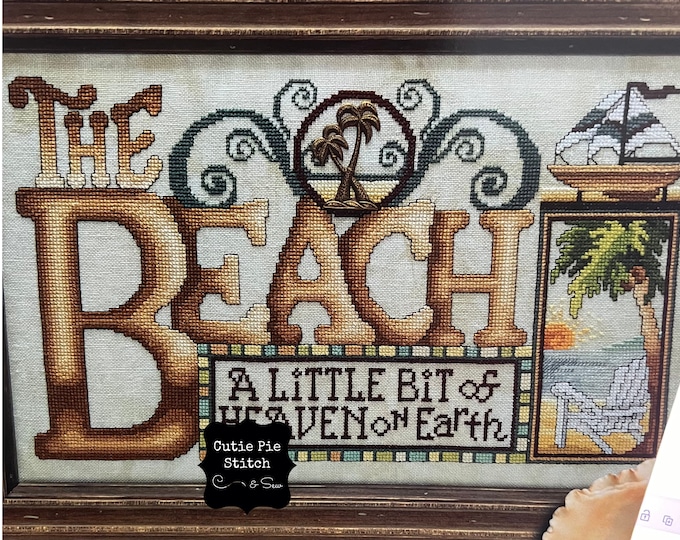 CRICKET COLLECTION beach-y Mood Counted Cross Stitch Patternsummer ...