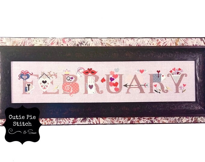 CRICKET COLLECTION february Counted Cross Stitch Patternromantic Cross ...