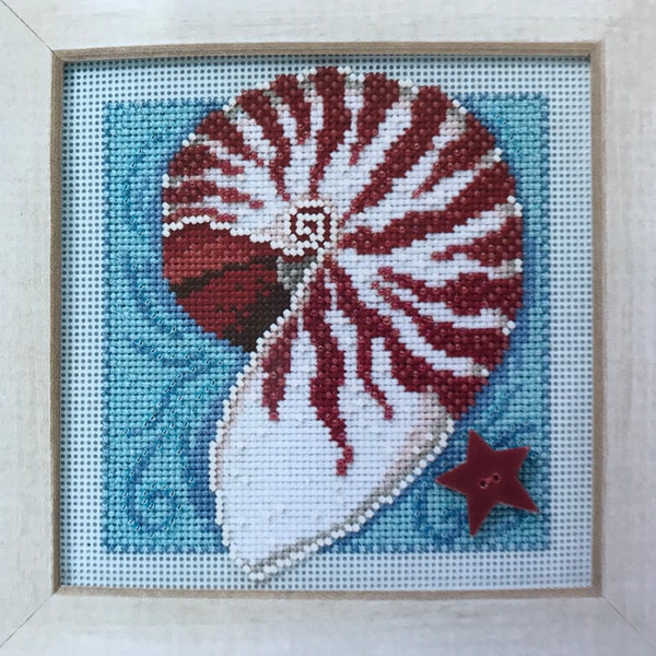 Seashell Cross Stitch - Etsy