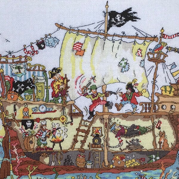 Pirate Cross Stitch - Etsy
