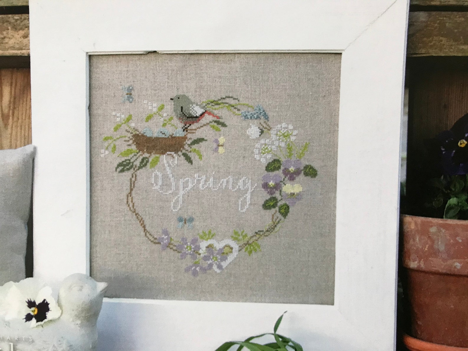 MADAME CHANTILLY spring Garland Counted Cross - Etsy