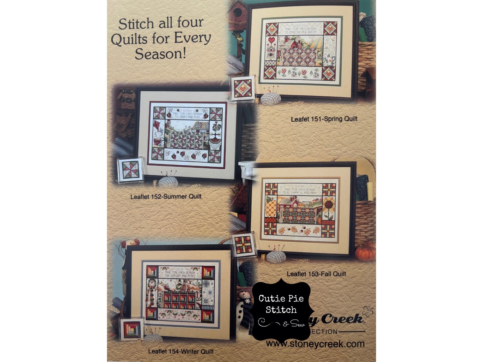 STONEY CREEK "winter Quilt" Counted Cross Stitch Pattern~a Quilt for ...